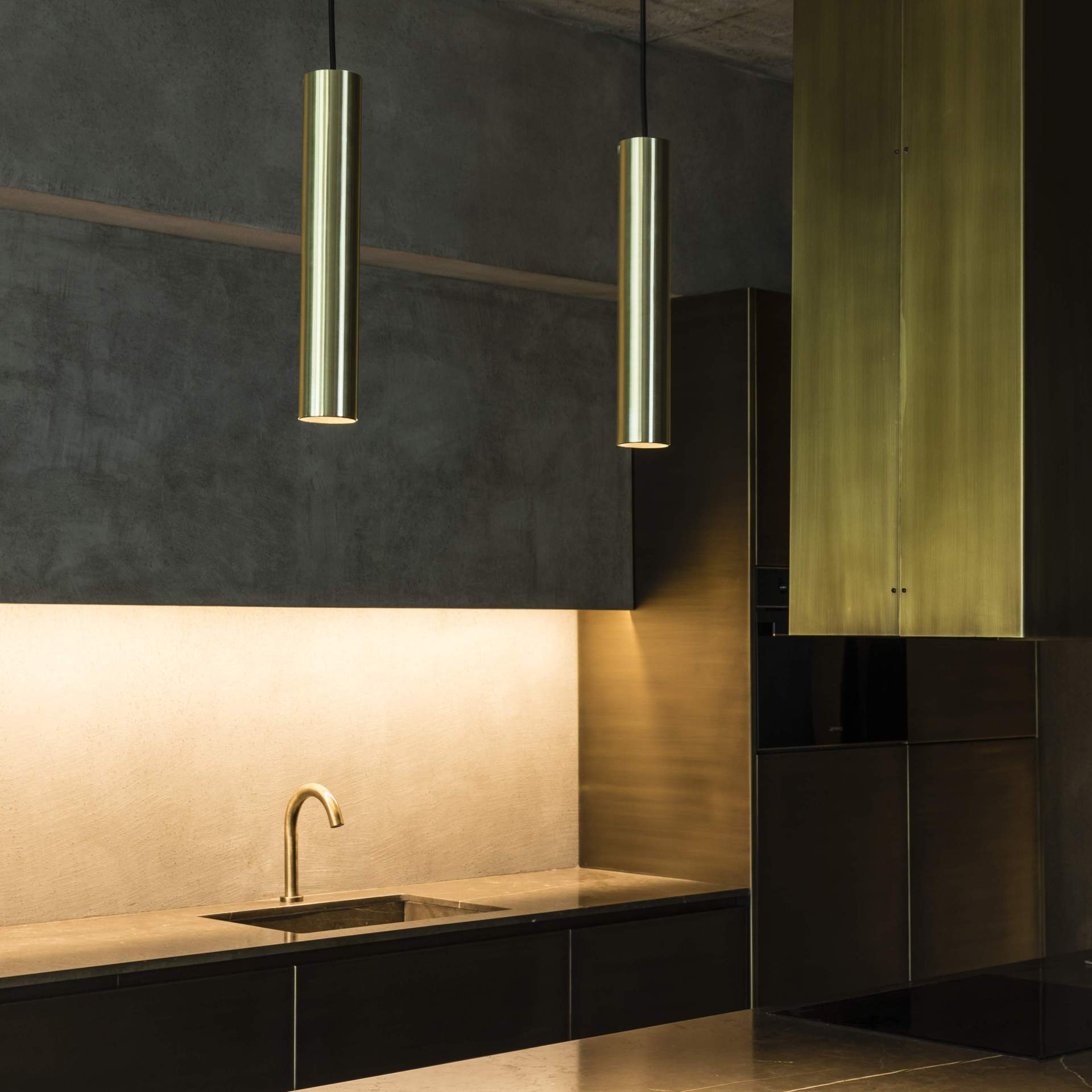 43756 STAN SATIN GOLD PENDANT LAMP – Landlite Designer Lightings