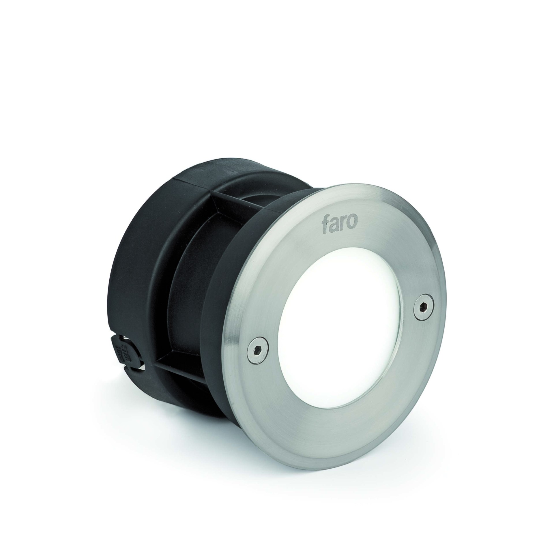 LED-18 Inox round recessed lamp 6000K – Landlite Designer Lightings